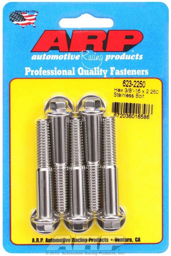 Auto Racing Products - S/S Bolt Kit - 6pt. (5) 3/8-16 x 2.250 – Vast ...